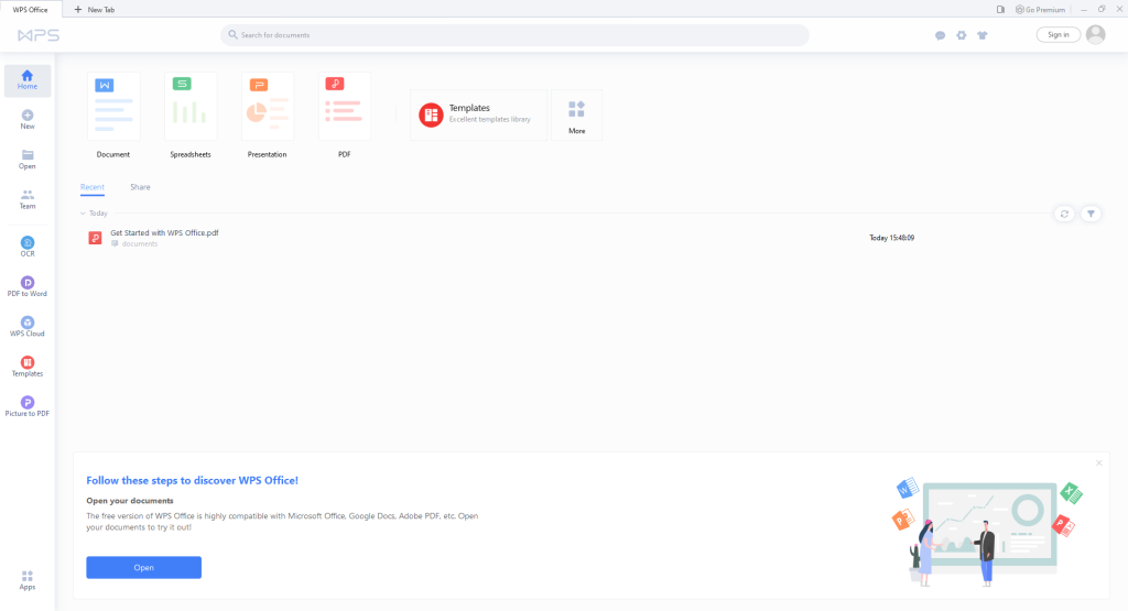 WPS Office - Δωρεάν σουίτα προγραμμάτων για κινητά και PC
