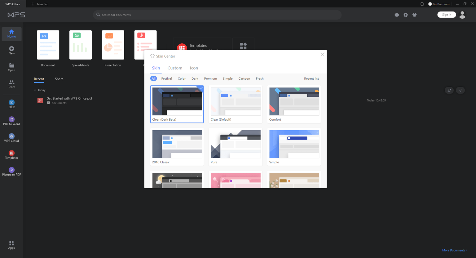 WPS Office - Δωρεάν σουίτα προγραμμάτων για κινητά και PC