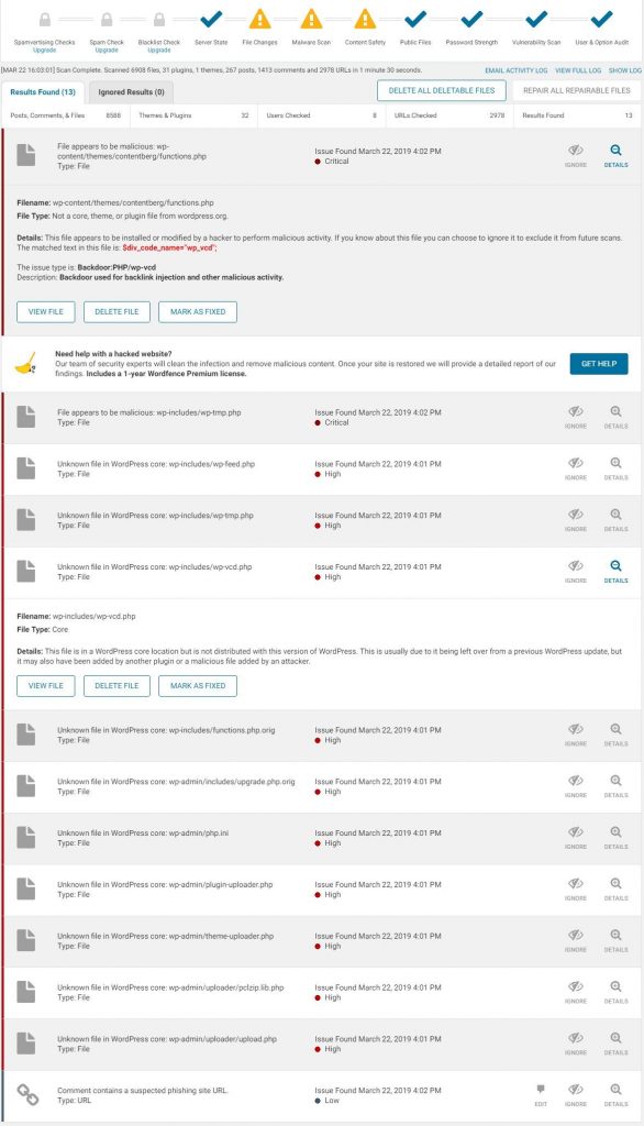 wp-vcd Malware - Τι είναι και πως να το αφαιρέσεις από το WordPress